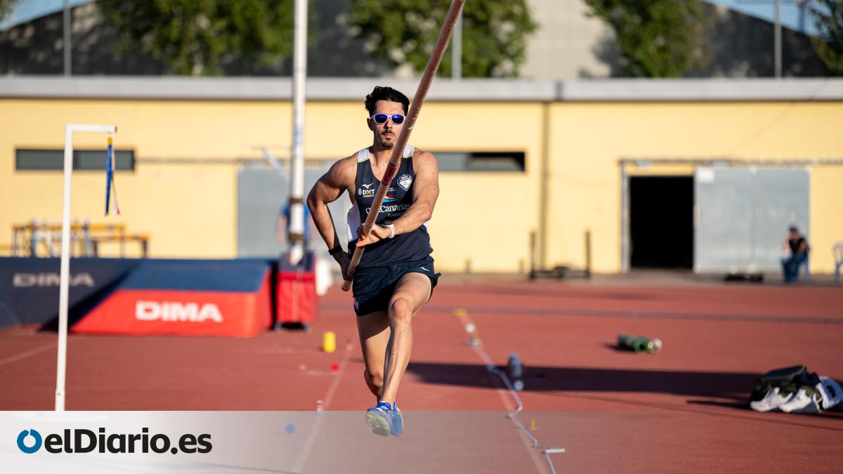 Adrián Pérez, campeón de España de salto de pértiga
