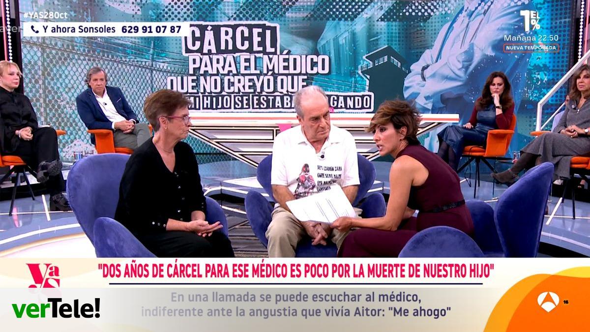 Sonsoles Ónega entona el 'mea culpa' por el duro caso de sus invitados ...