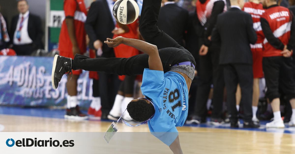 Devon Stewart deleita con sus acrobacias al público del Gran Canaria Arena