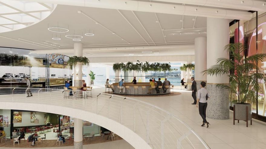 Así quedará el centro comercial El Muelle tras la reforma de sus ...