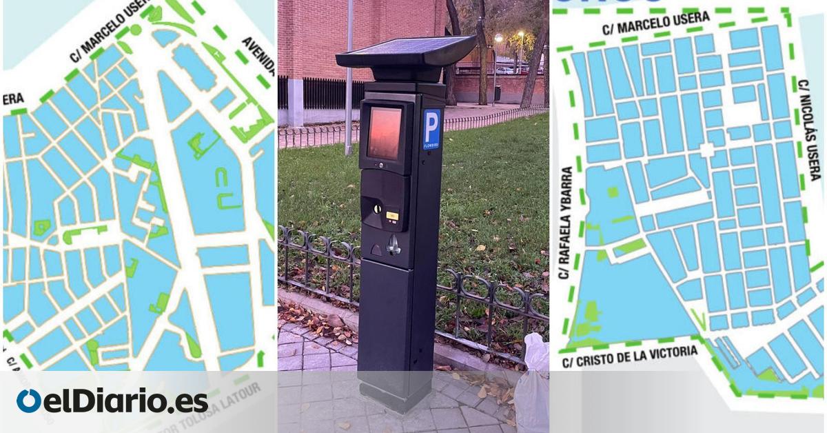 Los parquímetros se encienden este lunes en dos barrios más de Usera ...