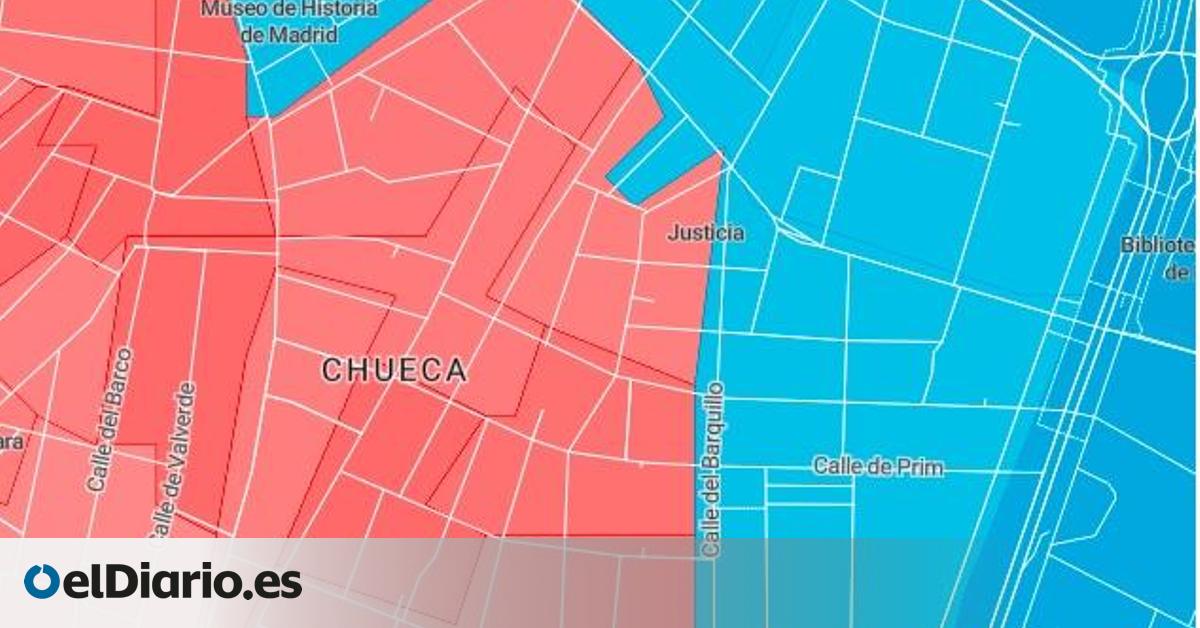 Chueca es para el PSOE mientras Salesas para el PP: el mapa por calles ...