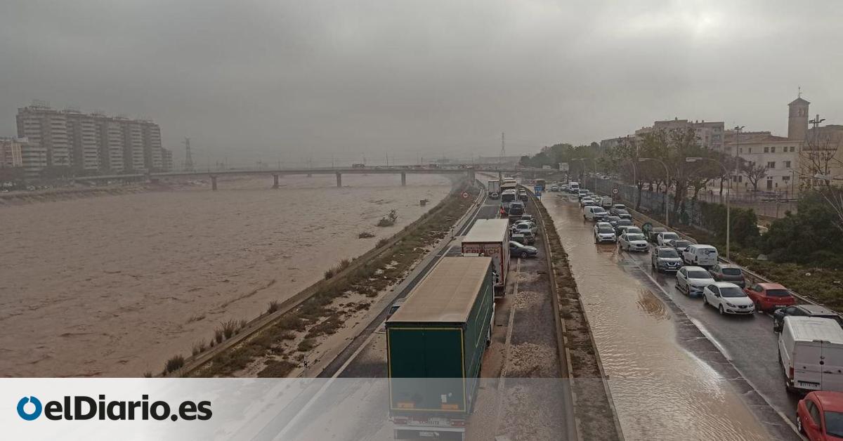 Así está la desembocadura del río Turia en la ciudad de València