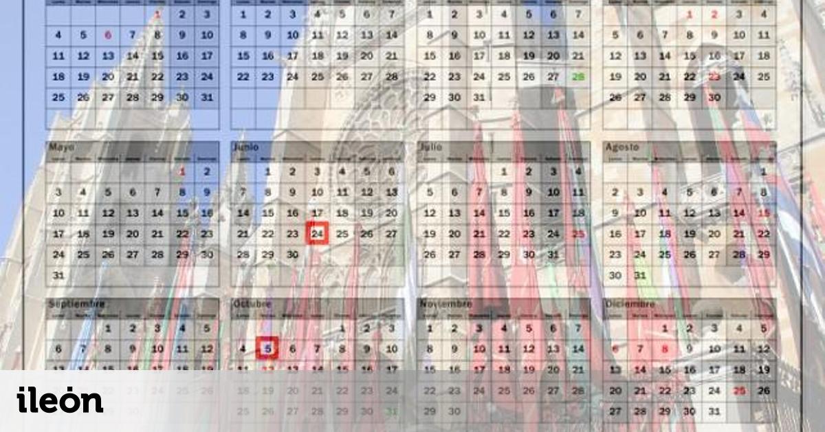 El calendario laboral de León capital en 2021 dejará cinco puentes de ...