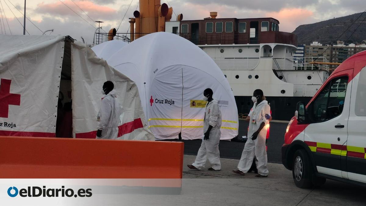 VÍDEO: El crucero que rescató un cayuco perdido hacia Canarias: vida y ...
