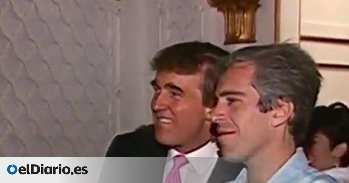Un vídeo de 1992 muestra a Trump y el acusado por tráfico de menores Jeffrey Epstein hablando de ...