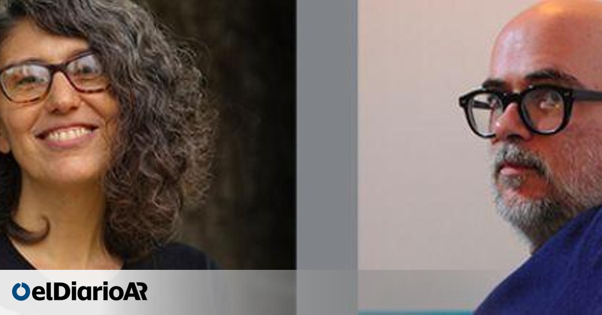 Laura Wittner y Santiago Loza dialogan en la vereda - elDiarioAR.com