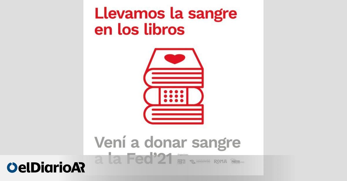 Feria de editores 2021: lanzan una iniciativa para concientizar sobre la donación de sangre ...