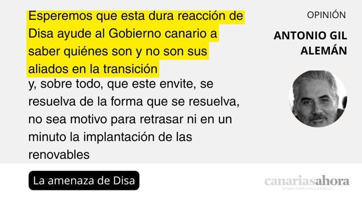 La amenaza de Disa