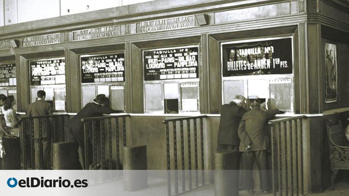 El curioso billete de tren con el que podías acceder a los andenes para ...