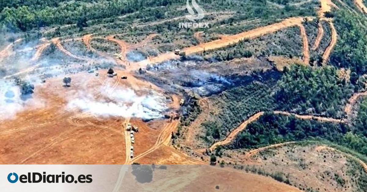 Incendio en Don Benito, con un nivel de peligrosidad luego desactivado