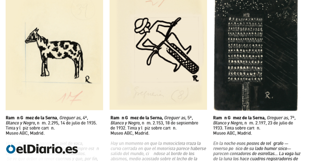 Las greguerías ilustradas de Ramón Gómez de la Serna en el Museo ABC ...