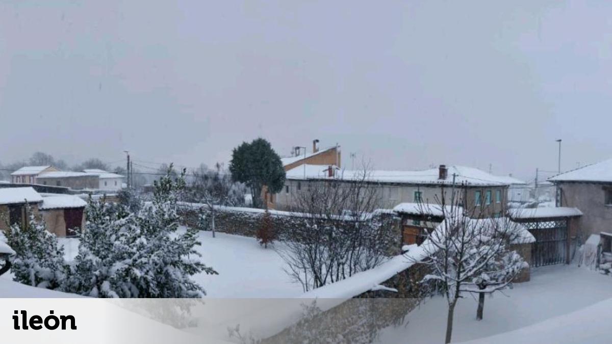 El 'invierno' se recrudece este jueves en León con nieve en zonas de ...