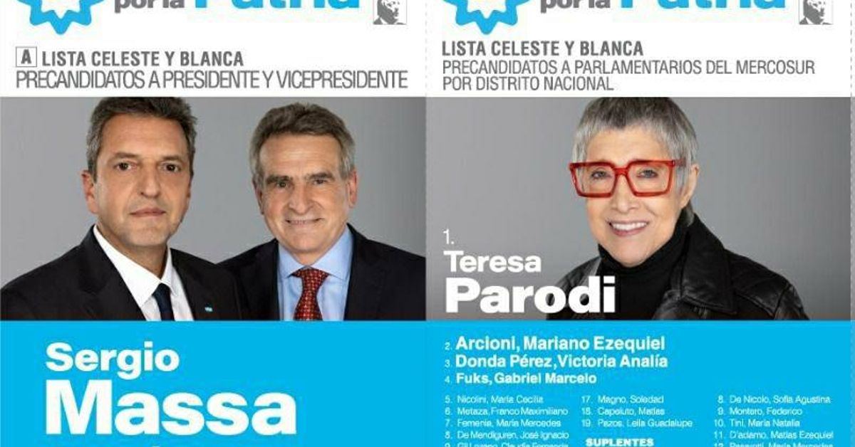 El oficialismo presentó las boletas de la lista "Celeste y Blanca" del ...