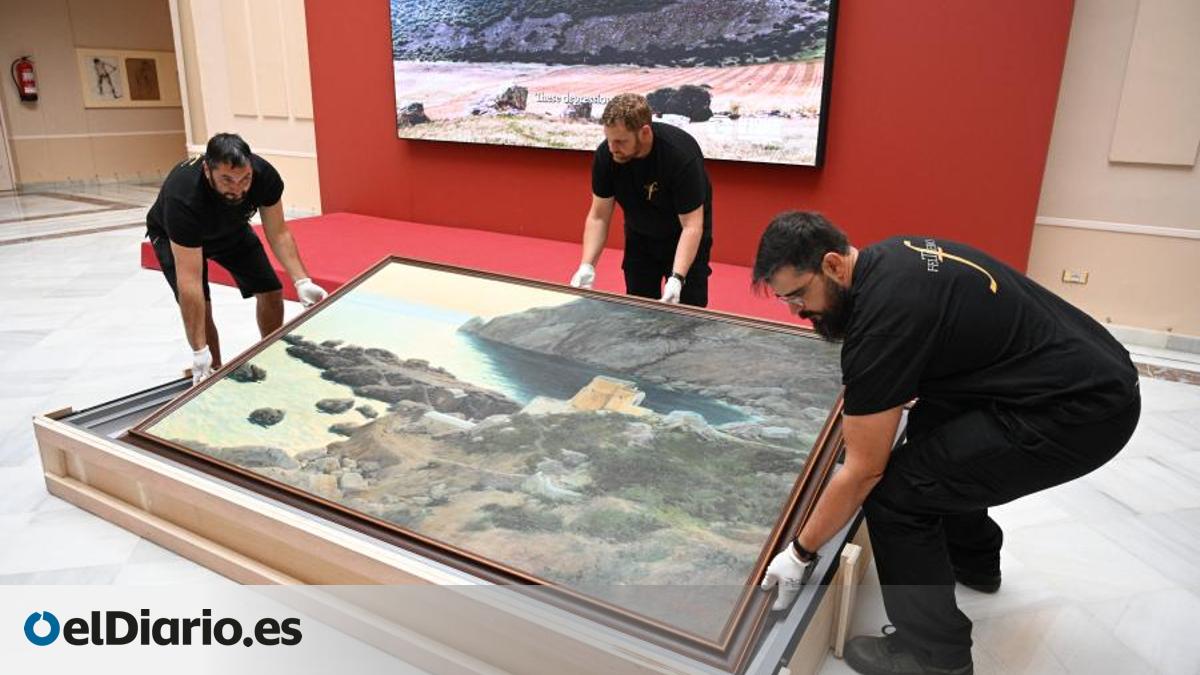 El cuadro 'Marina Piccola' del pintor Ángel Andrade sale de Ciudad Real ...