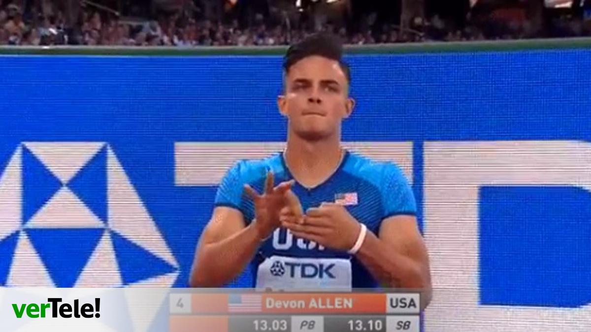 El curioso saludo a cámara de un atleta en el Mundial de Atletismo de ...