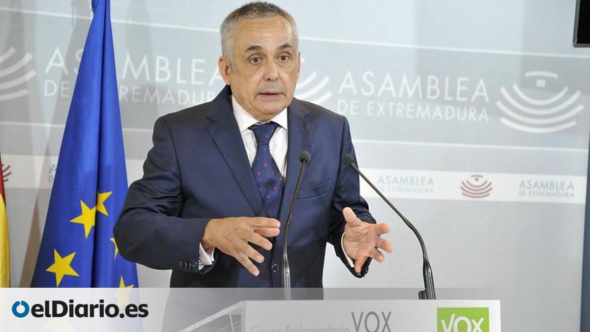 Vox propone a Ángel Pelayo para presidir la Asamblea de Extremadura