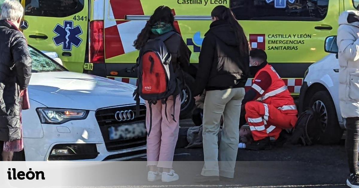 Una motocicleta atropella a una peatona en León mientras caminaba con ...