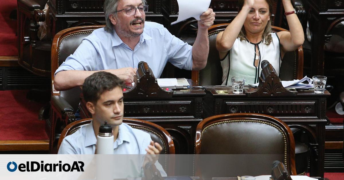 Máximo Kirchner afirmó que la ley es "un mamotreto" y fue silbado por ...