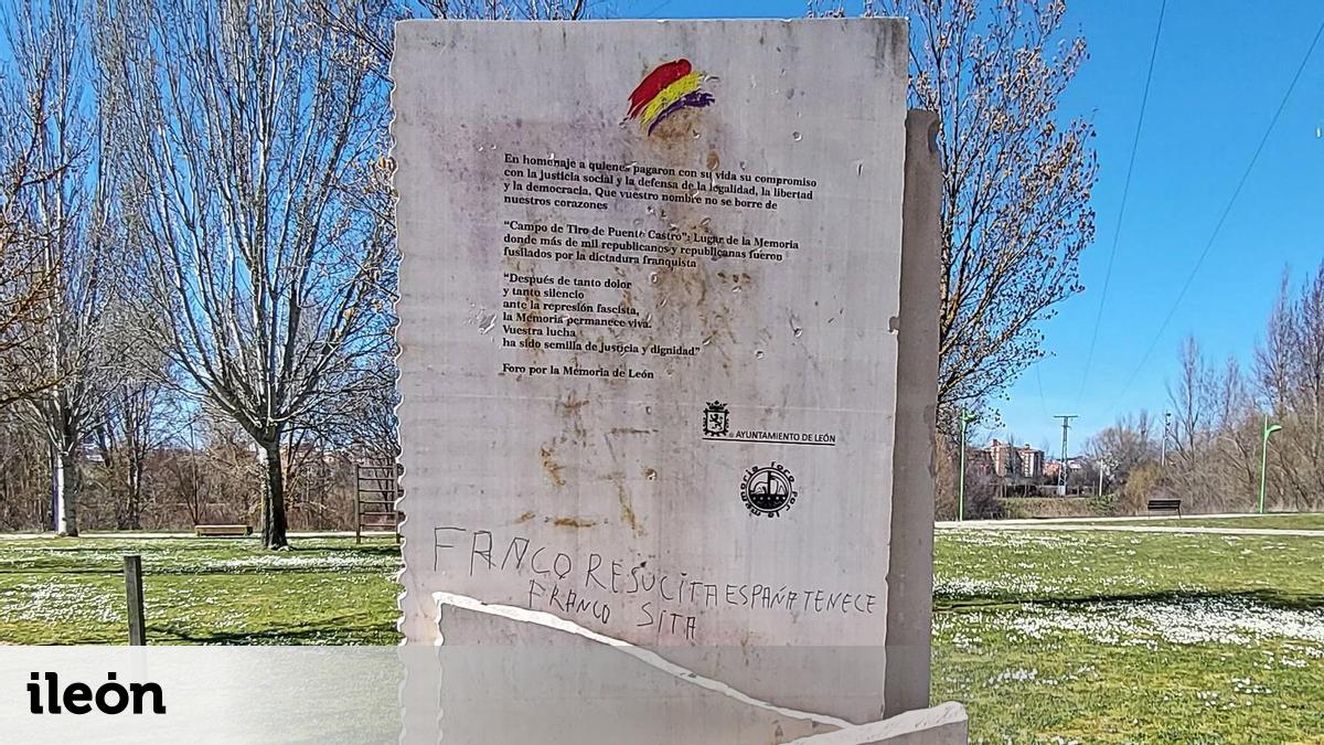 Vandalizan el monumento en homenaje a los fusilados del franquismo en ...
