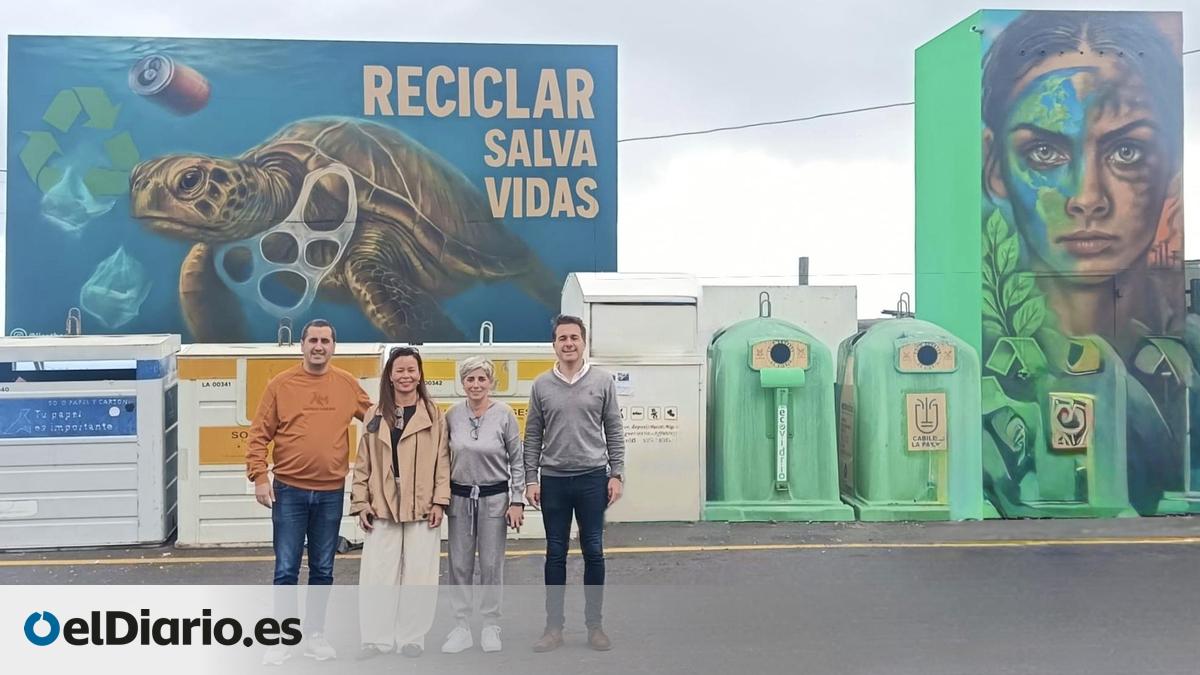 Breña Baja inaugura un mural en Las Ledas para fomentar el reciclaje y ...