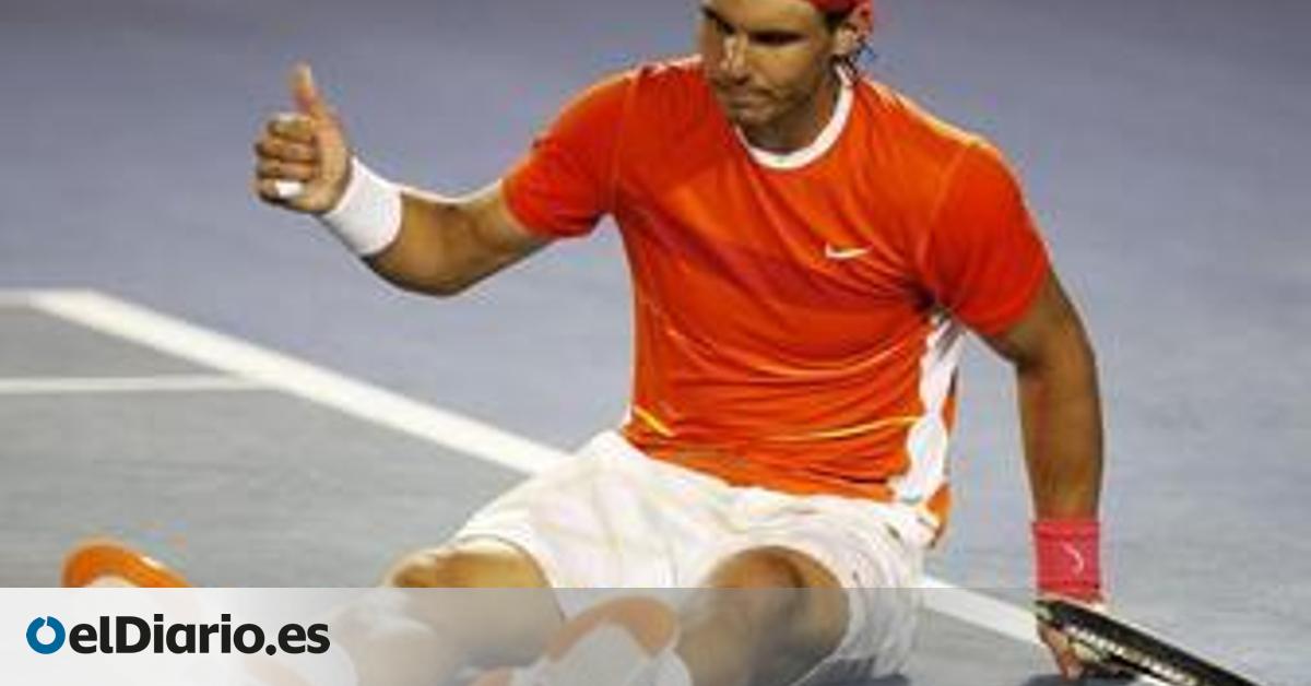 Rafa Nadal vuelve a entrenar tras recuperarse de su lesión muscular