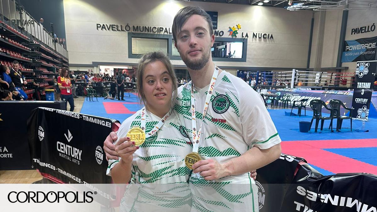 Amor y kick boxing: Antonio y Laura, campeones de España