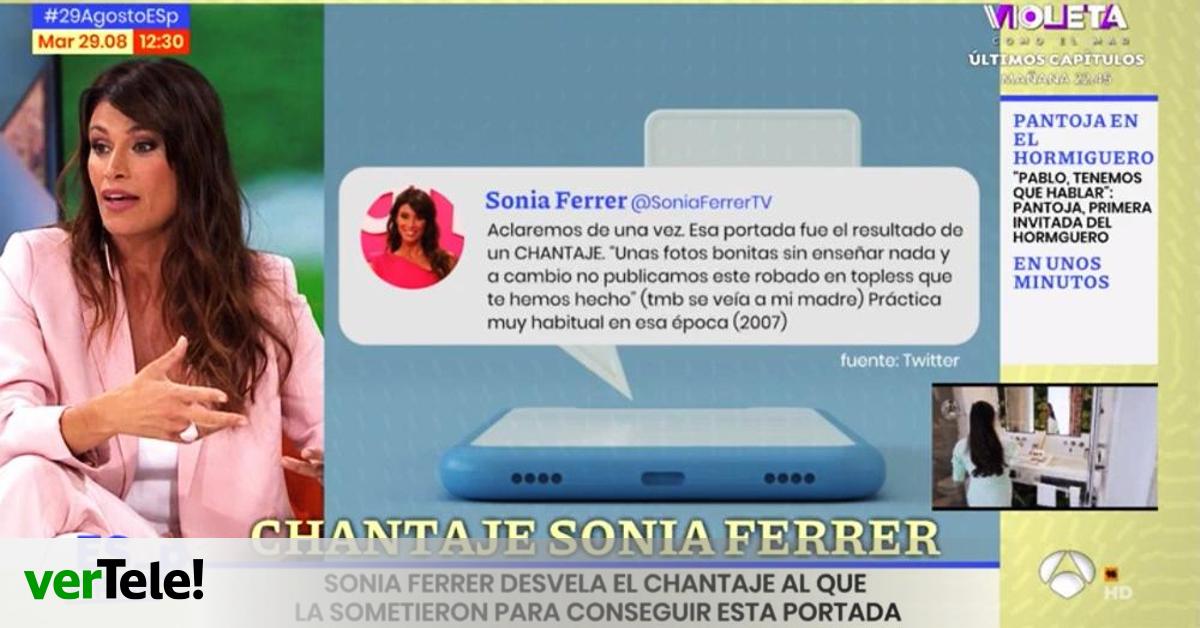 Sonia Ferrer recuerda en 'Espejo Público' el "chantaje" de una revista para posar semidesnuda ...