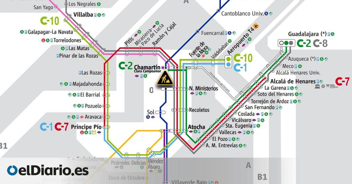 Plano de Cercanías Madrid | Somos Madrid