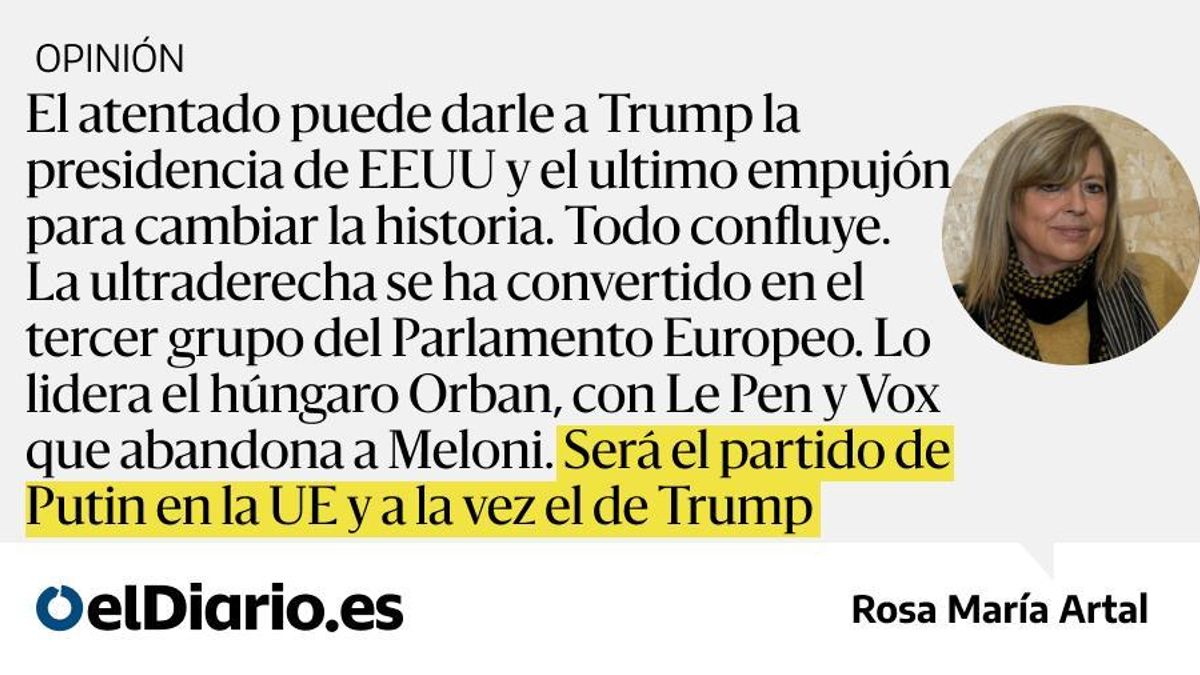 La oreja de Trump