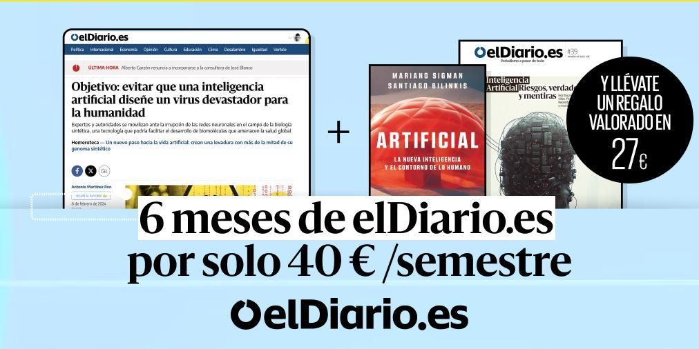 6 meses de elDiario.es más el último libro de Mariano Sigman y la ...