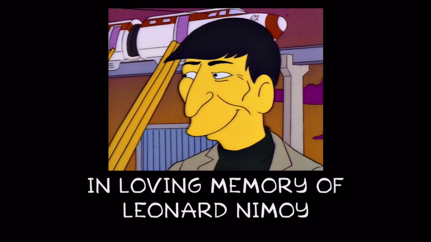 Así homenajearon 'Los Simpson' a Mr. Spock