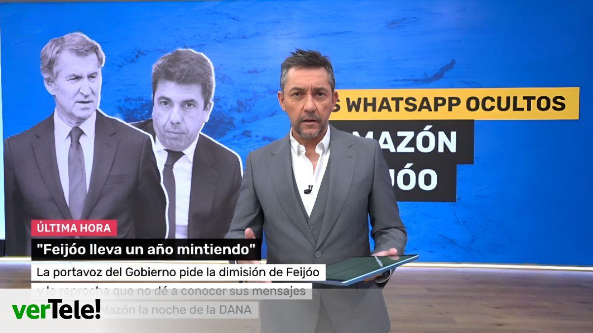 Javier Ruiz desmonta las "mentiras" de Feijóo y Mazón en RTVE: "Ha sido ...